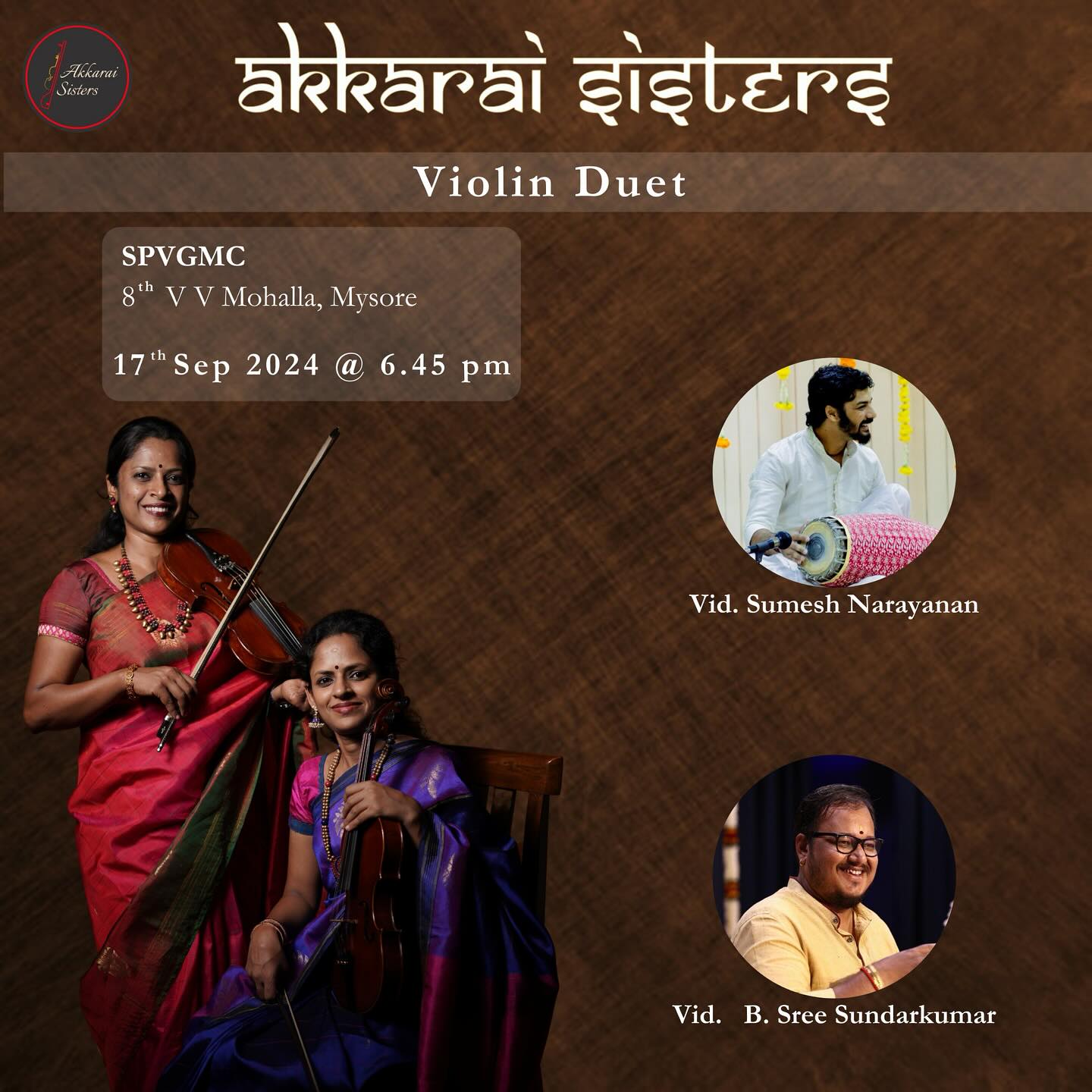 Subhalakshmi with Abhishek Raghuram – Akkarai Sisters